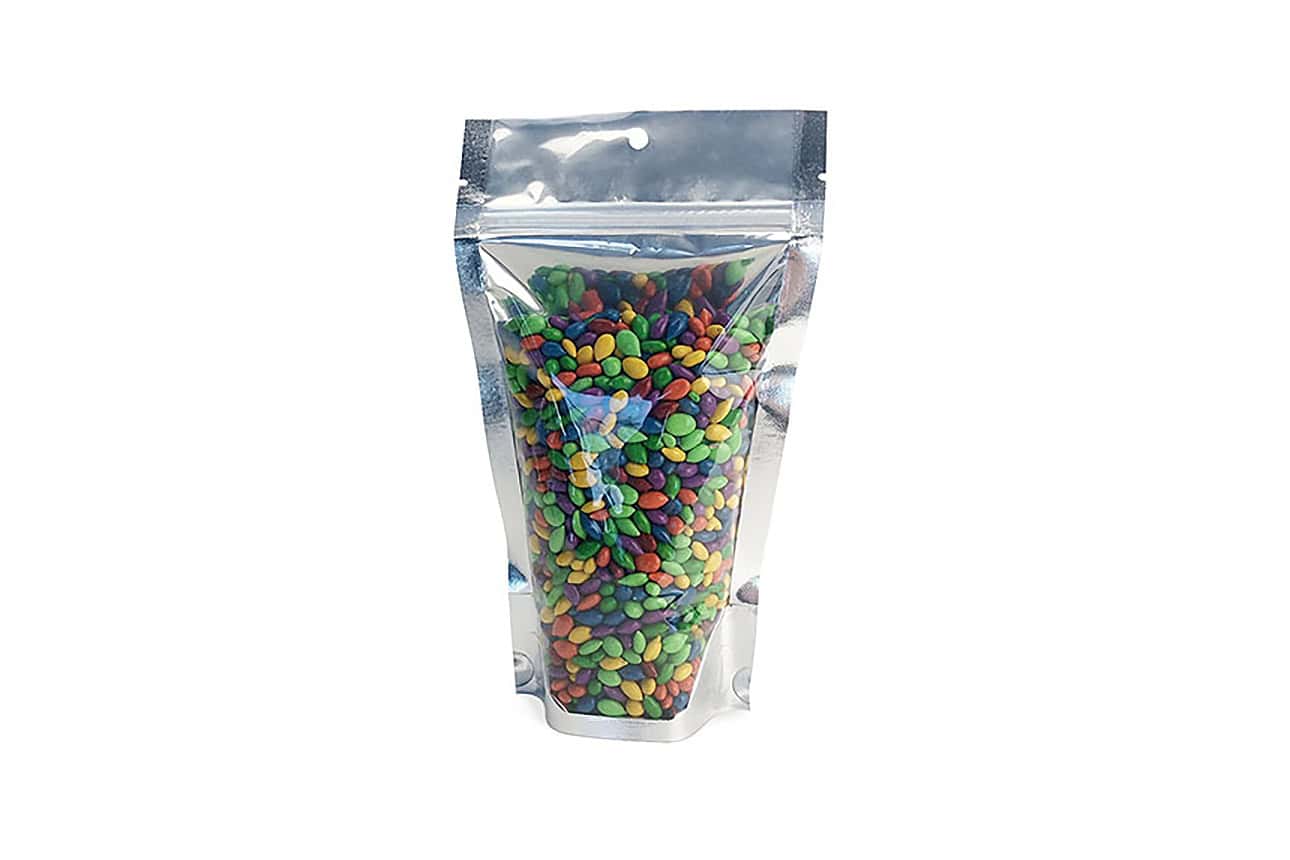 Metallized Back Stand Up Pouch 3 Mil | Simply Polybags